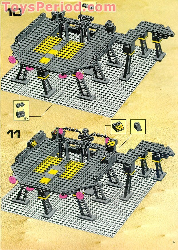 LEGO 6987 Message-Intercept Base Instructions and Parts List