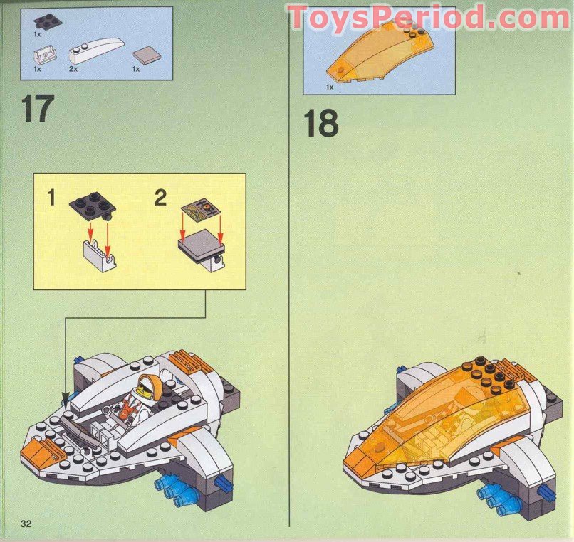LEGO 7692 MX-71 Recon Dropship Instructions and Parts List
