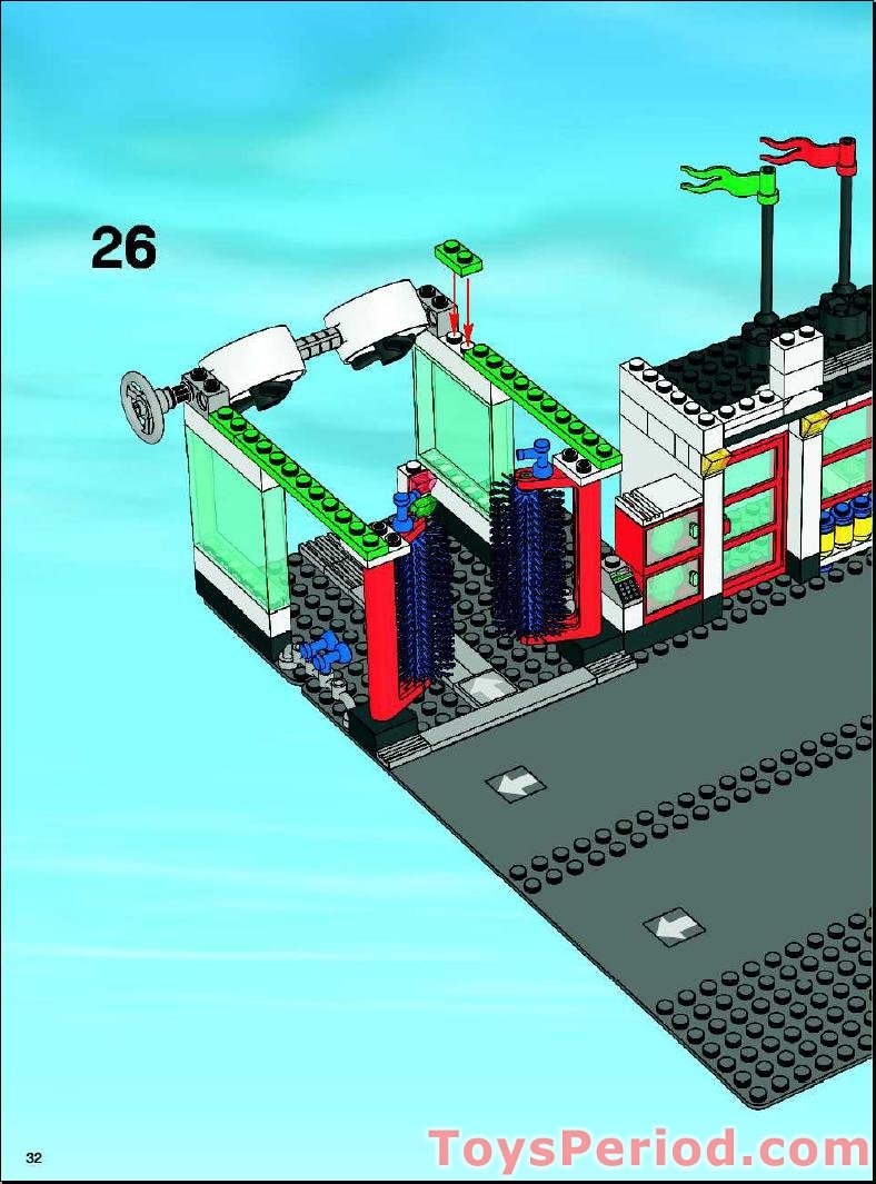 LEGO 7993 Service Station Instructions and Parts List