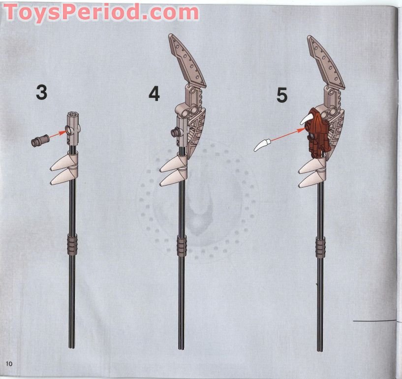LEGO 8764 Vezon and Fenrakk Instructions and Parts List