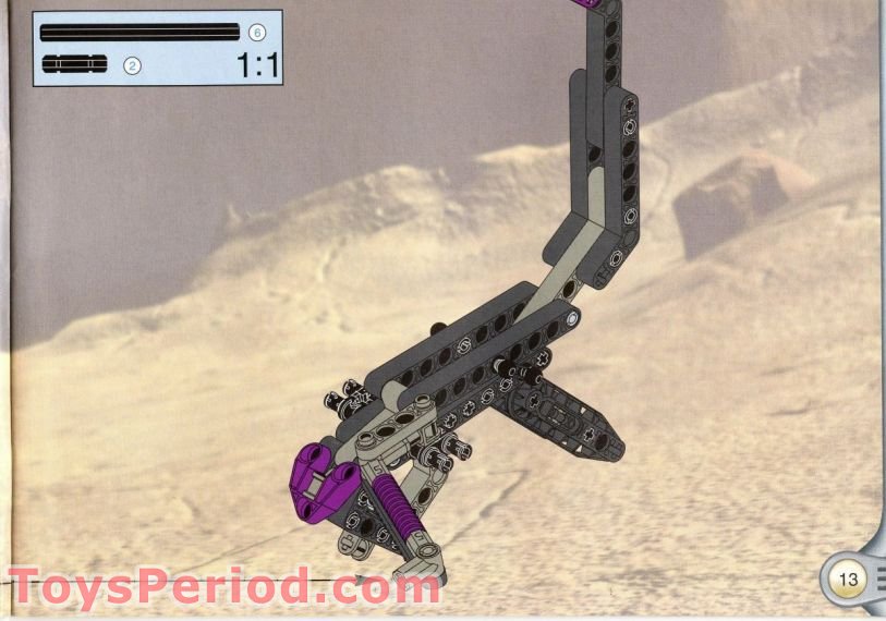 LEGO 8548 Nui-Jaga Instructions and Parts List