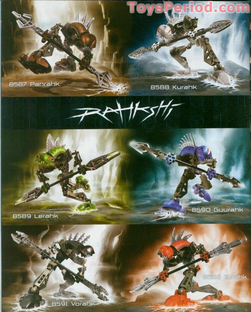 LEGO 8595 Takua and Pewku Instructions and Parts List