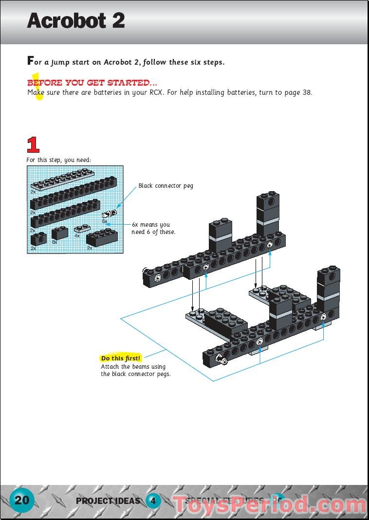 LEGO 9719 Robotics Invention System, Version 1.0 Instructions and Parts ...