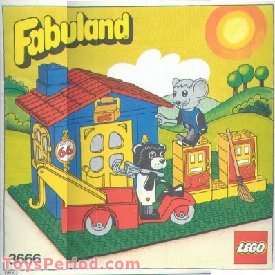 LEGO 3666 Service Station Instructions and Parts List
