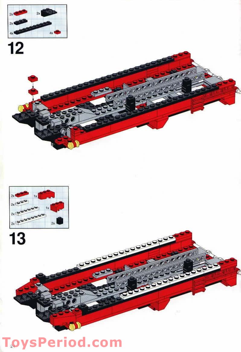 LEGO 5591 Mach II Red Bird Rig Instructions and Parts List