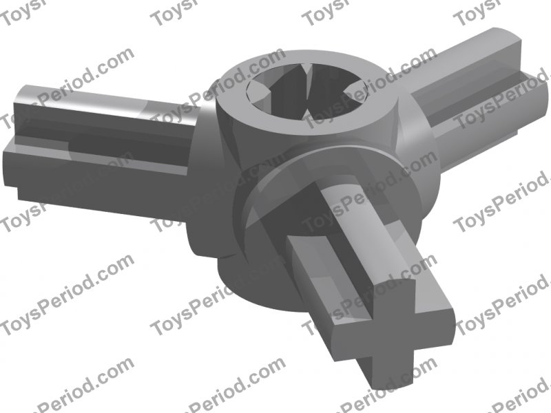 Lego Technic Axle Connector Hub with 3 Axles Part 57585 x 2 Light Grey ...