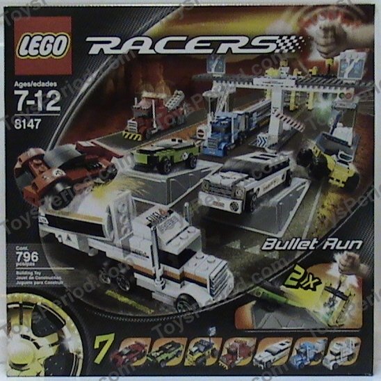 LEGO 8147 Bullet Run Instructions and Parts List