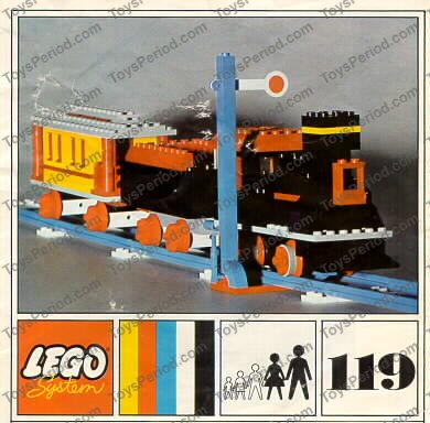 LEGO 119 Super Train Set Instructions and Parts List