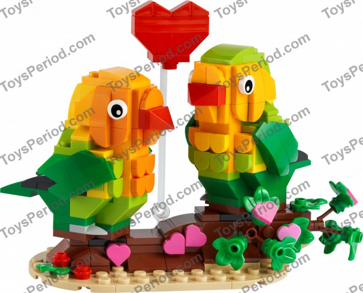LEGO 40522 Valentine Lovebirds Set Parts List