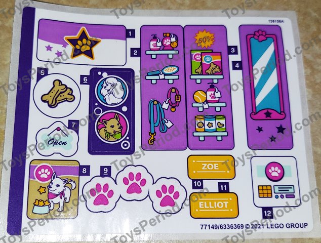 LEGO Sets with Part 41691stk01 Sticker Sheet for Set 41691 - (77149/ ...