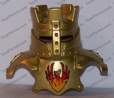 LEGO Sets with Part 54032pb01 Duplo Wear Head Armor with Gold Crown and ...