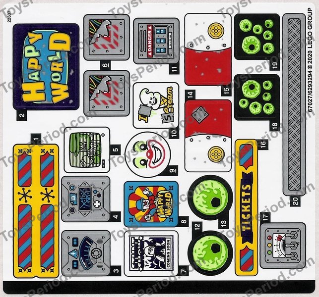 LEGO Sets with Part 70432stk01 Sticker Sheet for Set 70432 - (67027/ ...