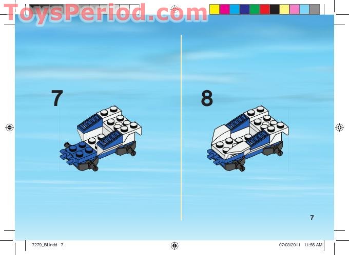 LEGO 7279 Police Minifigure Collection Instructions and Parts List