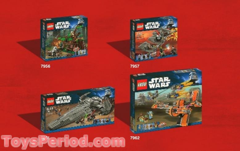 LEGO 7959 Geonosian Starfighter Instructions and Parts List