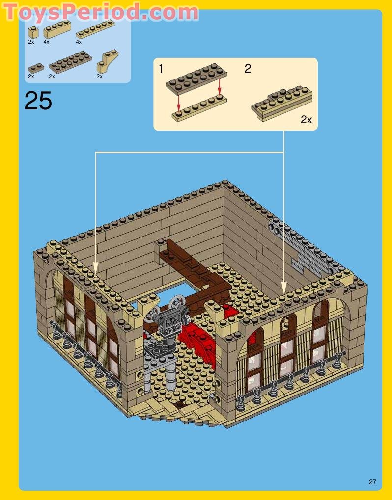 LEGO 10232 Palace Cinema Instructions and Parts List
