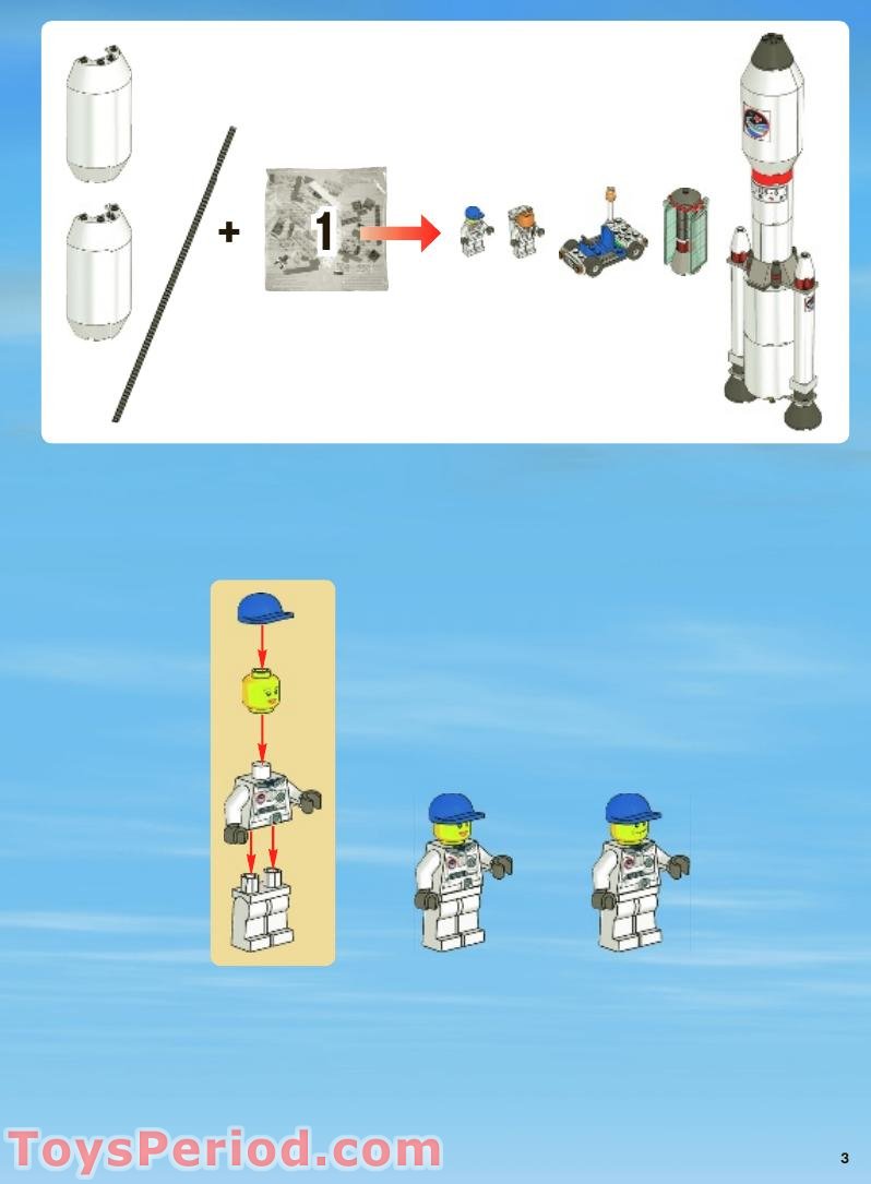 LEGO 3368 Space Center Instructions and Parts List