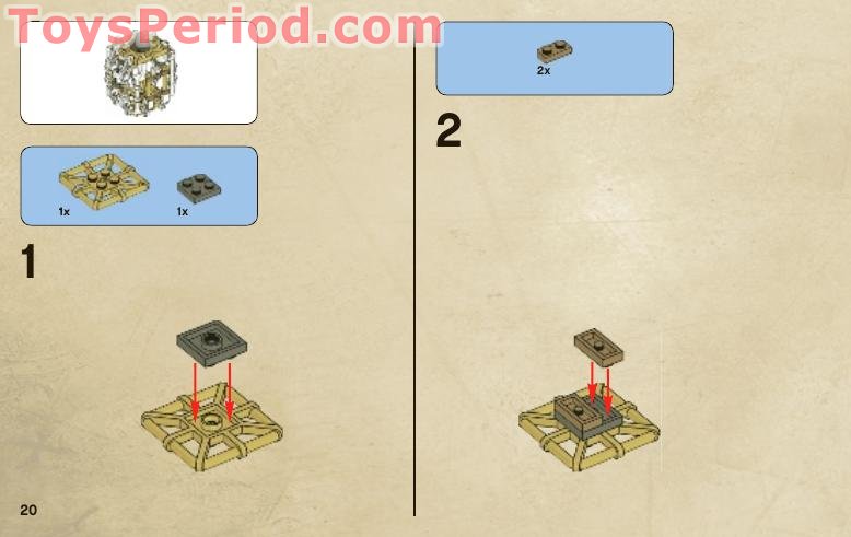 LEGO 4182 The Cannibal Escape Instructions and Parts List