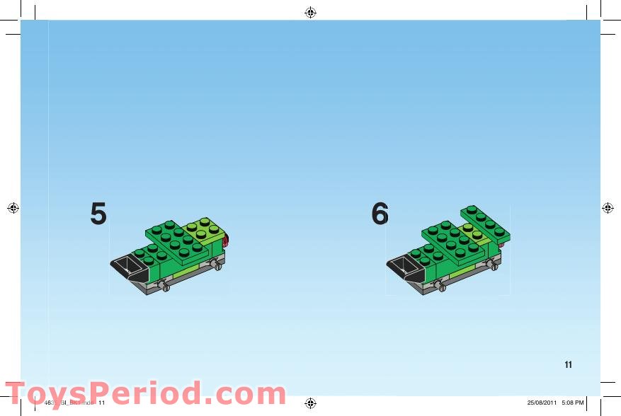 LEGO 4635 Fun with Vehicles Instructions and Parts List