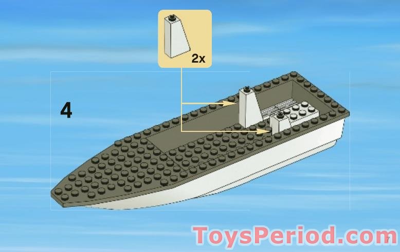 LEGO 4642 Fishing Boat Instructions and Parts List