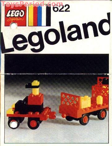 LEGO 622-2 Baggage Carts Instructions and Parts List