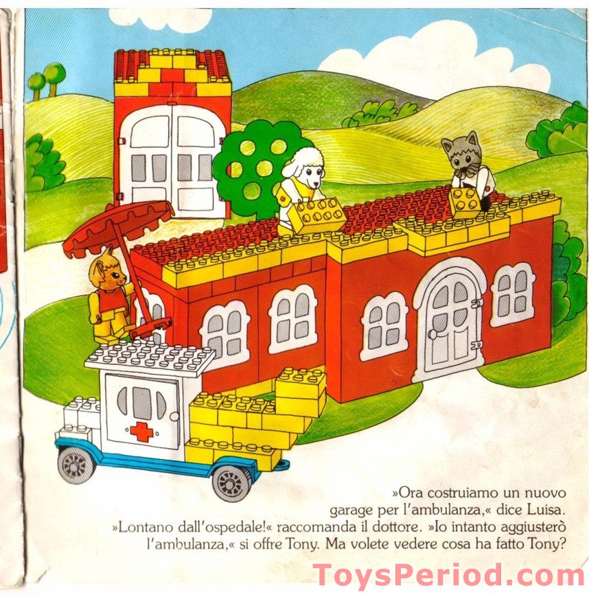 LEGO 347-3 Hospital - Lucy Lamb and Charlie Cat Visit Doctor Dog ...