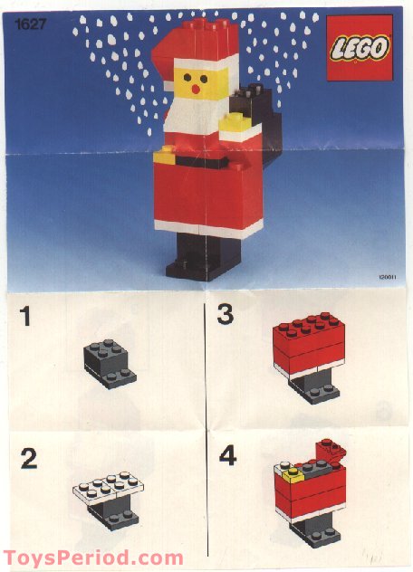 LEGO 1627 Santa Instructions and Parts List