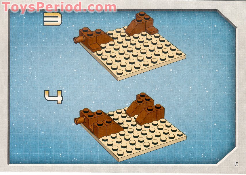 LEGO 4475 Jabba's Message Instructions and Parts List