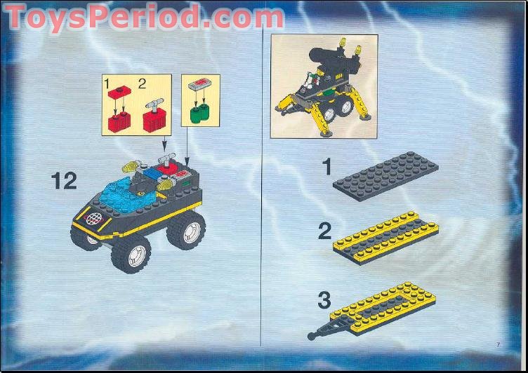 LEGO 6775 Alpha Team Bomb Squad Instructions and Parts List