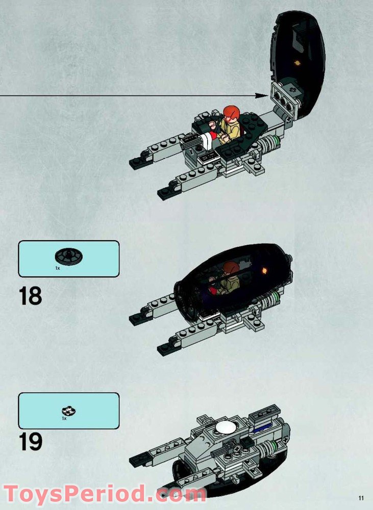 LEGO 7661 Jedi Starfighter with Hyperdrive Booster Ring Instructions ...