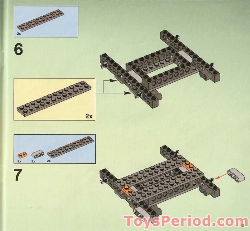 LEGO 7697 MT-51 Claw-Tank Ambush Instructions and Parts List