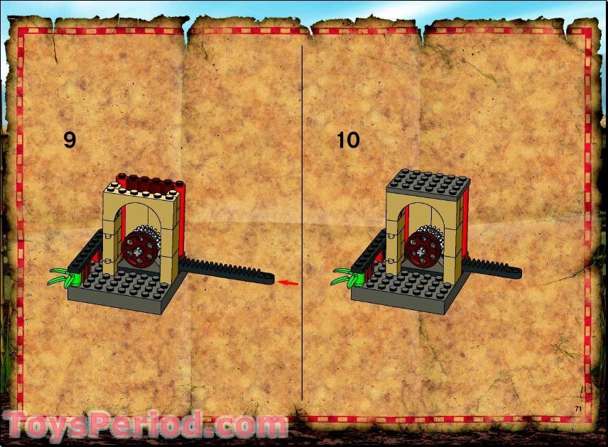 LEGO 7419 Dragon Fortress Instructions and Parts List