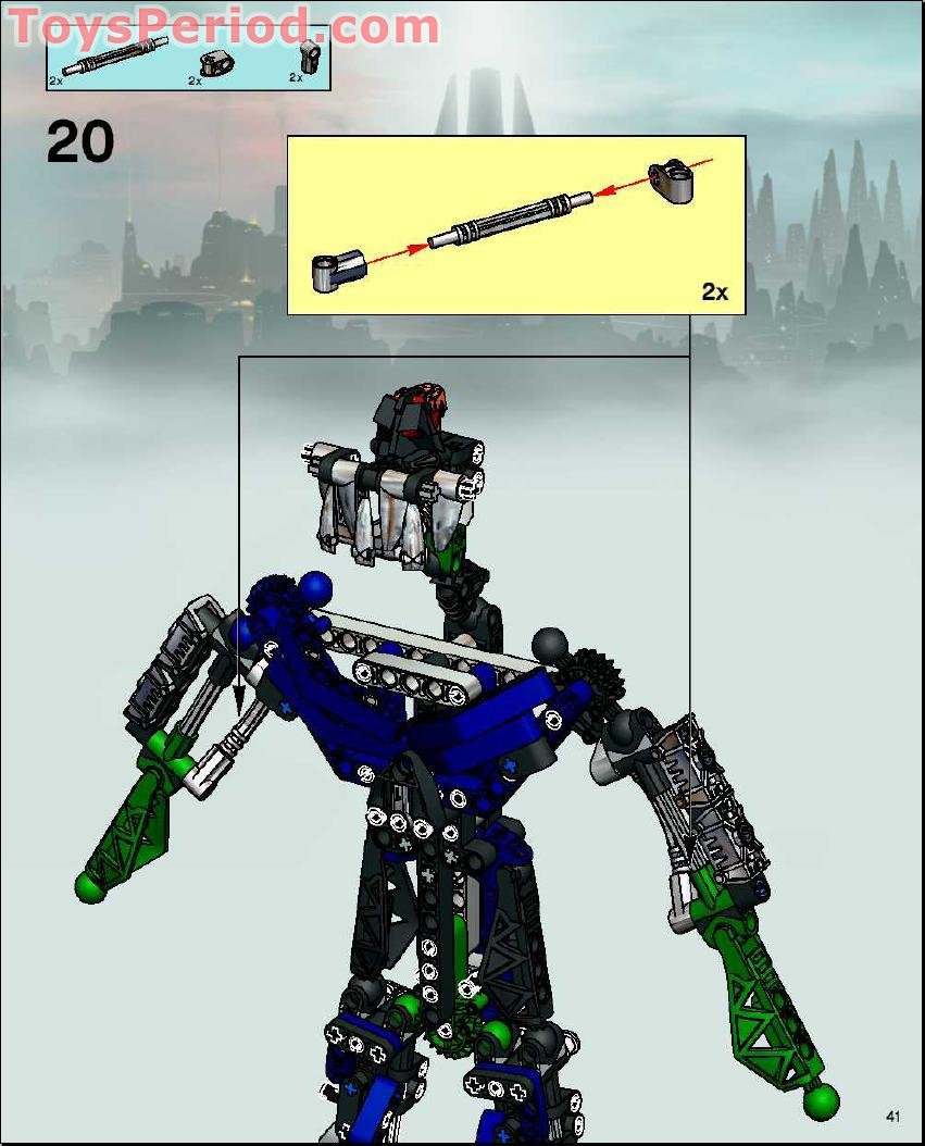 LEGO 8623 Krekka Instructions and Parts List
