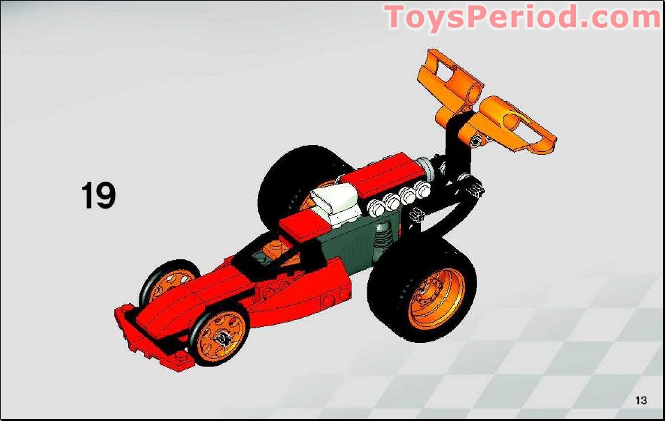 LEGO 8667 Action Wheelie Instructions and Parts List