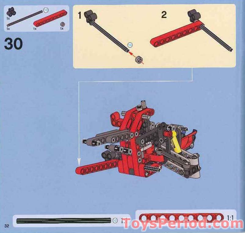 LEGO 8272 Snowmobile Instructions and Parts List