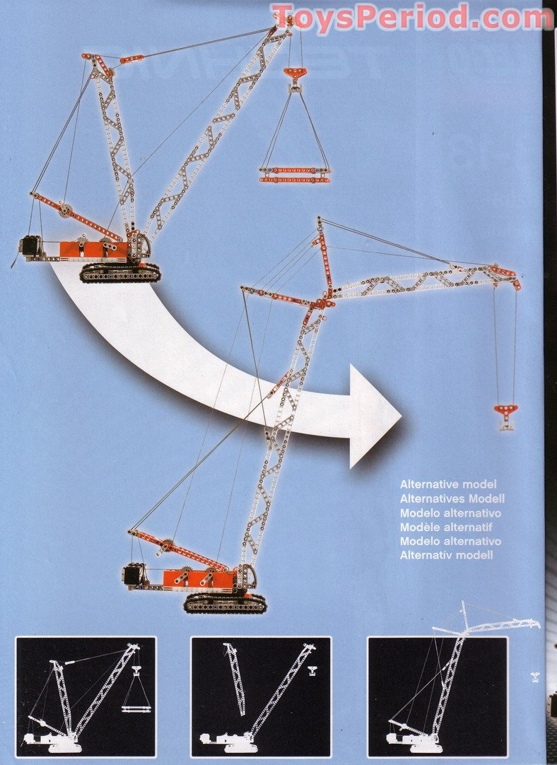 LEGO 8288 Crawler Crane Instructions and Parts List