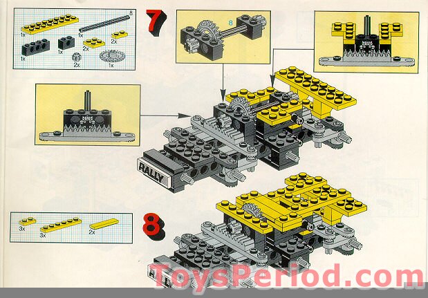 LEGO 8830 Rally 6-Wheeler Instructions and Parts List