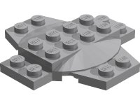 LEGO Sets with Part 30303 Plate 6 x 6 x 2/3 Cross with Dome, Modified