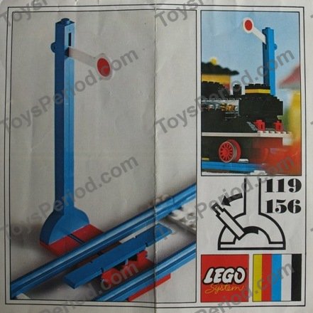 LEGO 156-1 2 Signals with Automatic Stop or Go Attachment Instructions ...