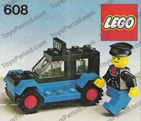 LEGO 608-2 Taxi Instructions and Parts List