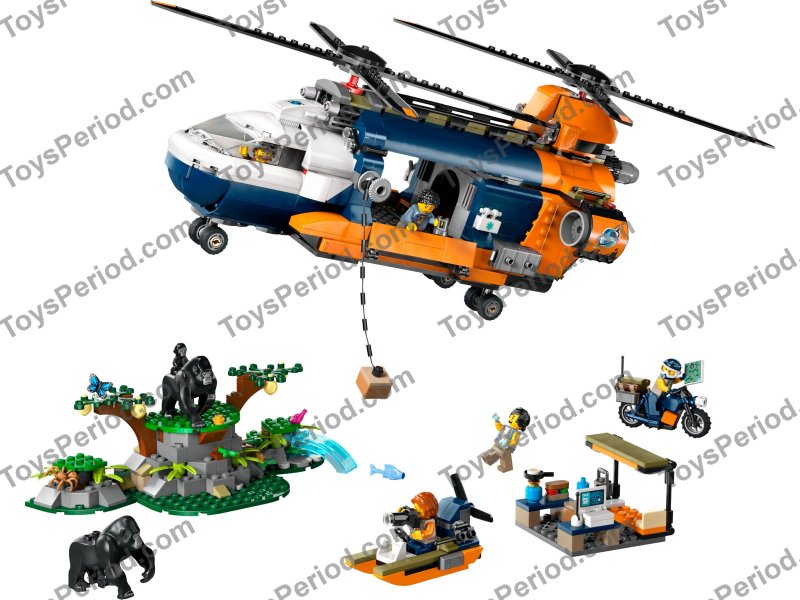 LEGO 60437 Jungle Explorer Helicopter Set Parts List