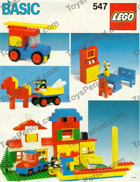 LEGO 547 Basic Building Set Instructions and Parts List