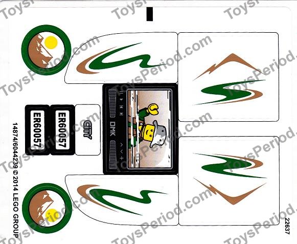 LEGO Sets with Part 60057stk01 Sticker Sheet for Set 60057 - (14874/ ...