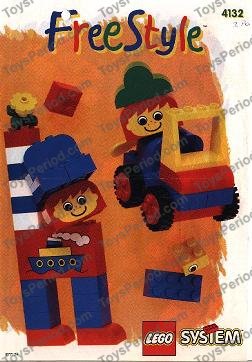 LEGO 4132 Freestyle Building Set, 3 Plus Instructions and Parts List