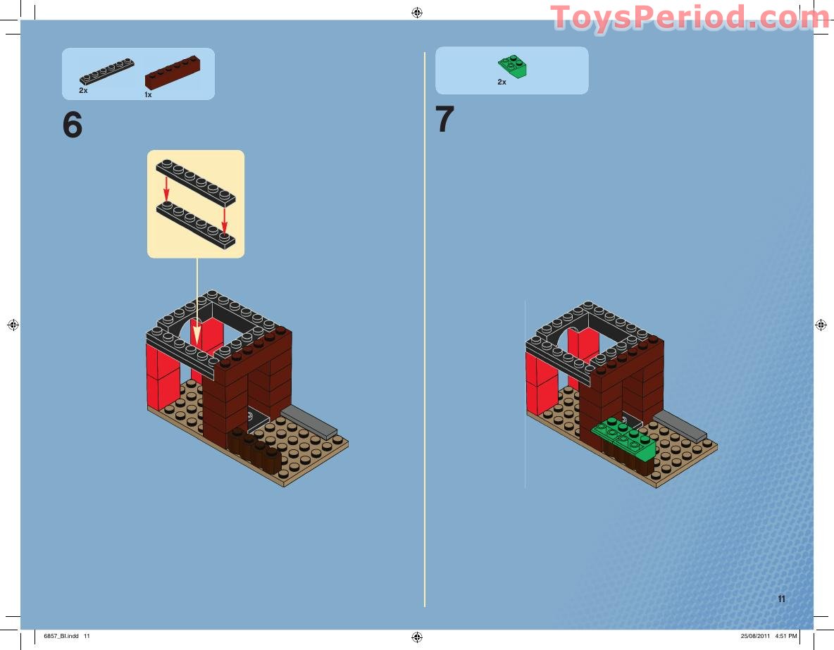 LEGO 6857 The Dynamic Duo Funhouse Escape Instructions and Parts List