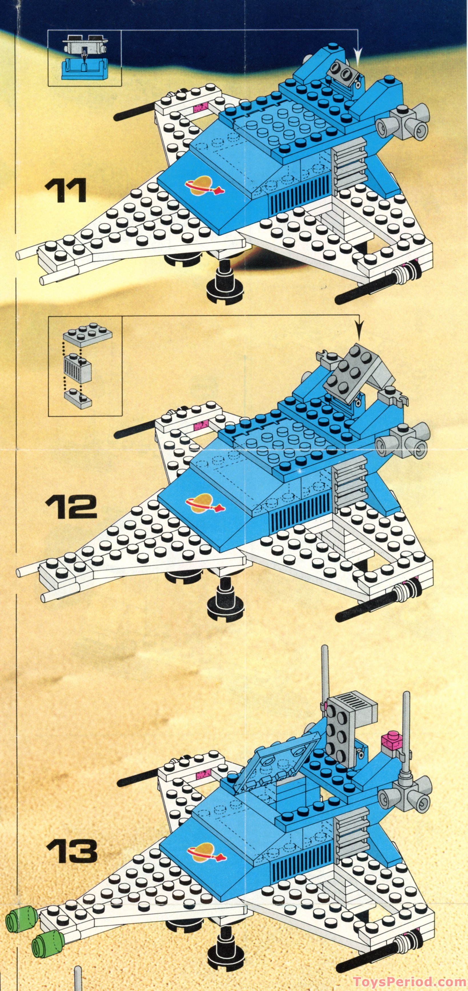 LEGO 6890 Cosmic Cruiser Instructions and Parts List
