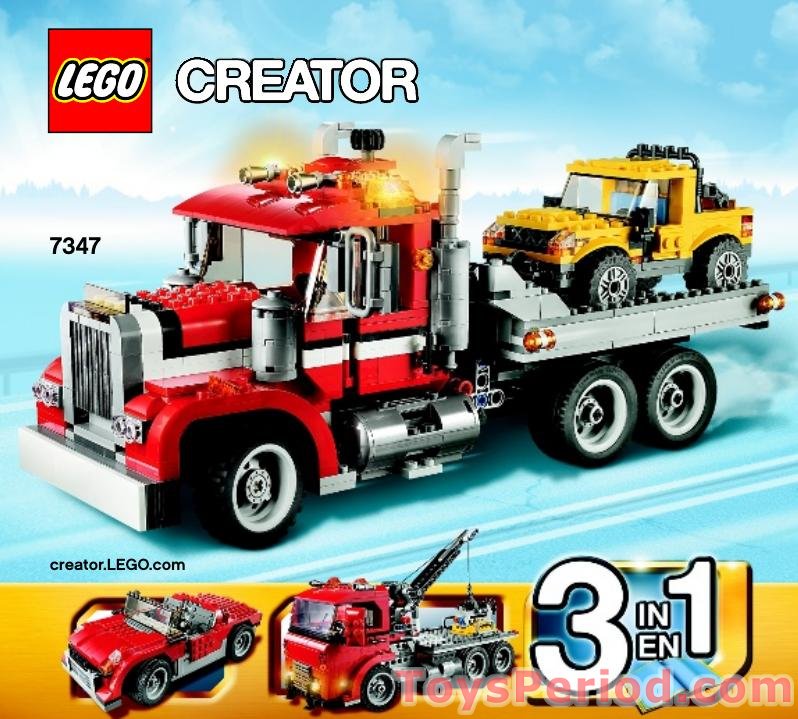 LEGO 7345 Transport Chopper Instructions and Parts List