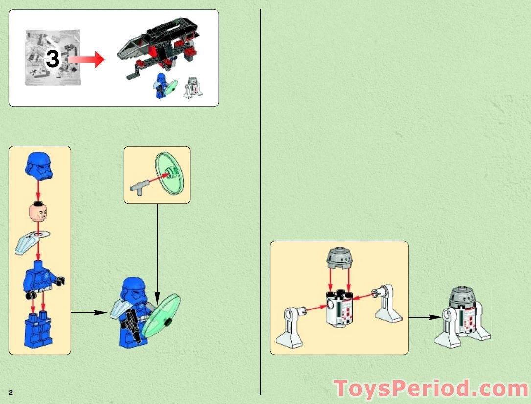 LEGO 75018 Jek-14's Stealth Starfighter Instructions and Parts List