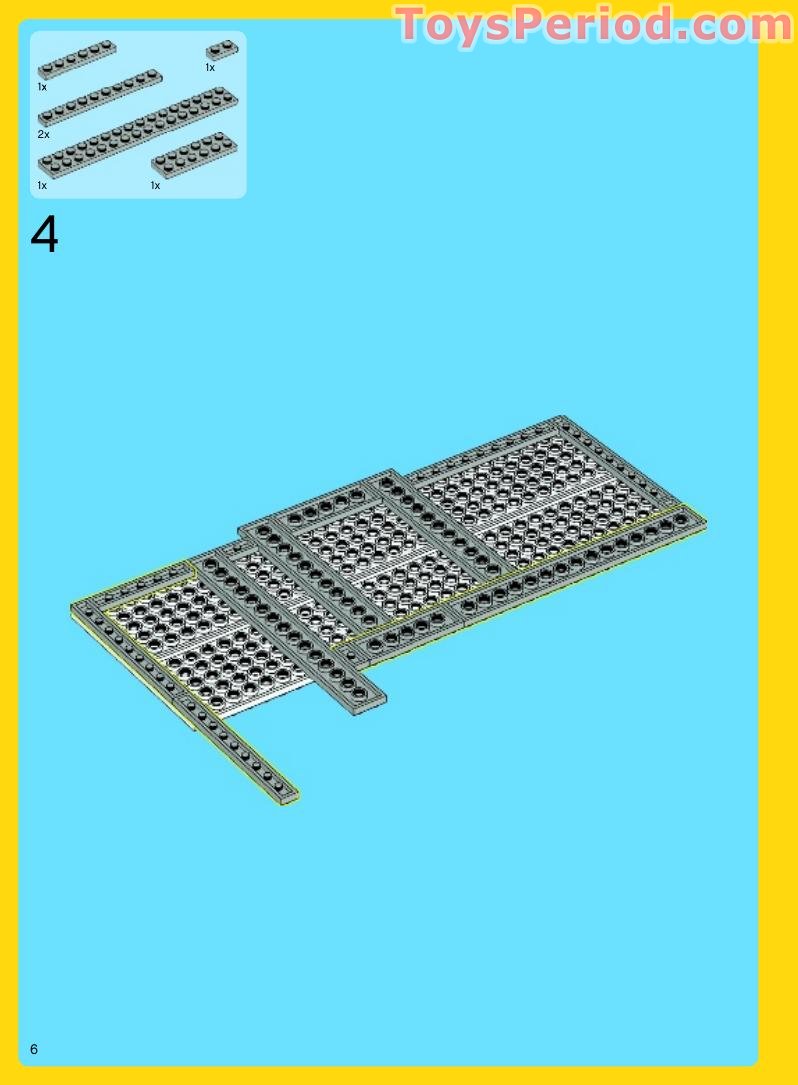 LEGO 10224 Town Hall Instructions and Parts List