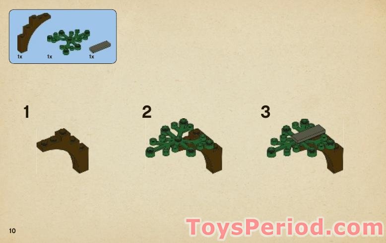 LEGO 4865 The Forbidden Forest Instructions and Parts List