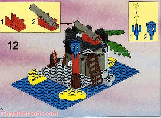 LEGO 1788 Pirate's Chest Instructions and Parts List